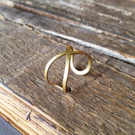 RING INFINITE. Brass. Minimal Adjustable and Flexible Ring. - Etsy ...