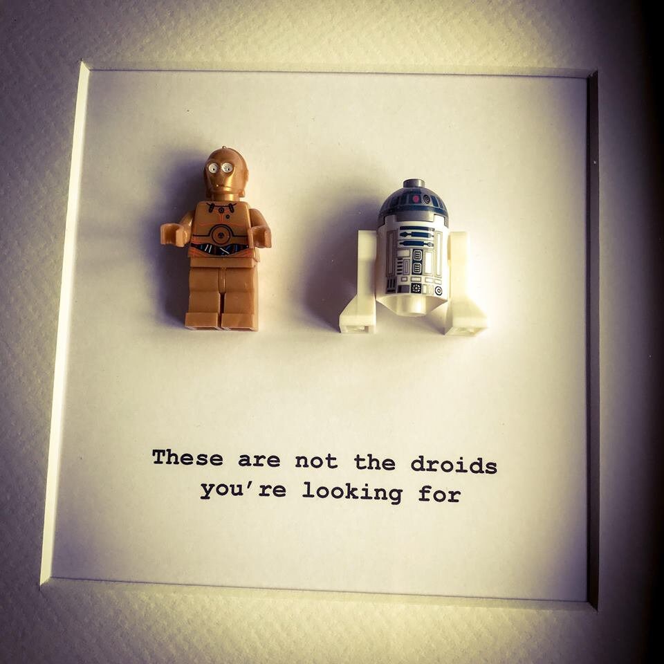 Star Wars Mini Figures These Are Not the Droids Quote - Etsy UK