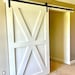 X Barn Doors Any Size Hardware Header Included Interior Sliding Door ...