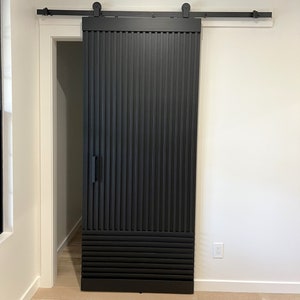 Ribbed Barn Doors – Any Size – Hardware + Header Included – Interior ...