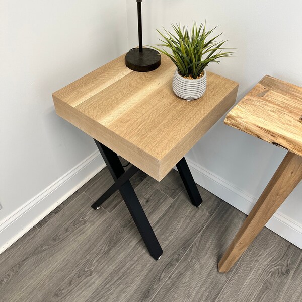 Oak End Table - Etsy