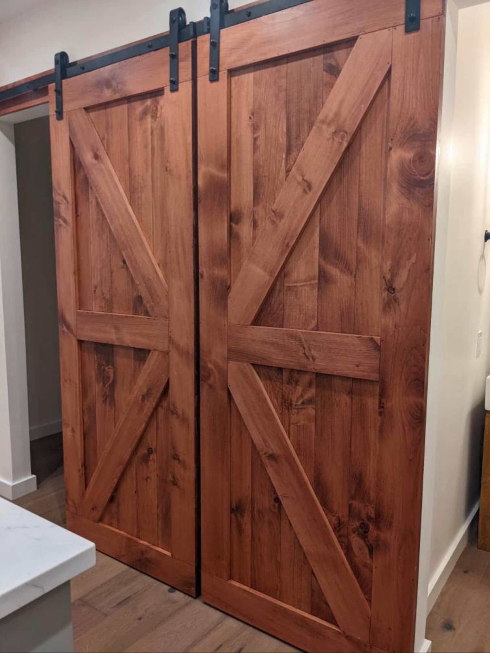 Classic Barn Doors Any Size Hardware Header Included Interior Sliding ...