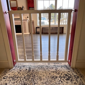 Pressure Mounted Spindle Gate - Pet Security Gate - Modern Baby Gate ...