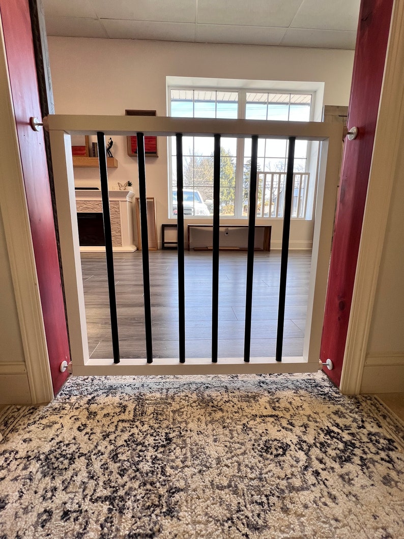 Pressure Mounted Rod Spindle Gate - Pet Security Gate - Modern Baby ...