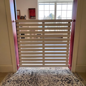 Pressure Mounted Chevron Gate - Pet Security Gate - Modern Baby Gate ...