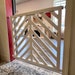 Pressure Mounted Chevron Gate Pet Security Gate Modern Baby Gate Child ...