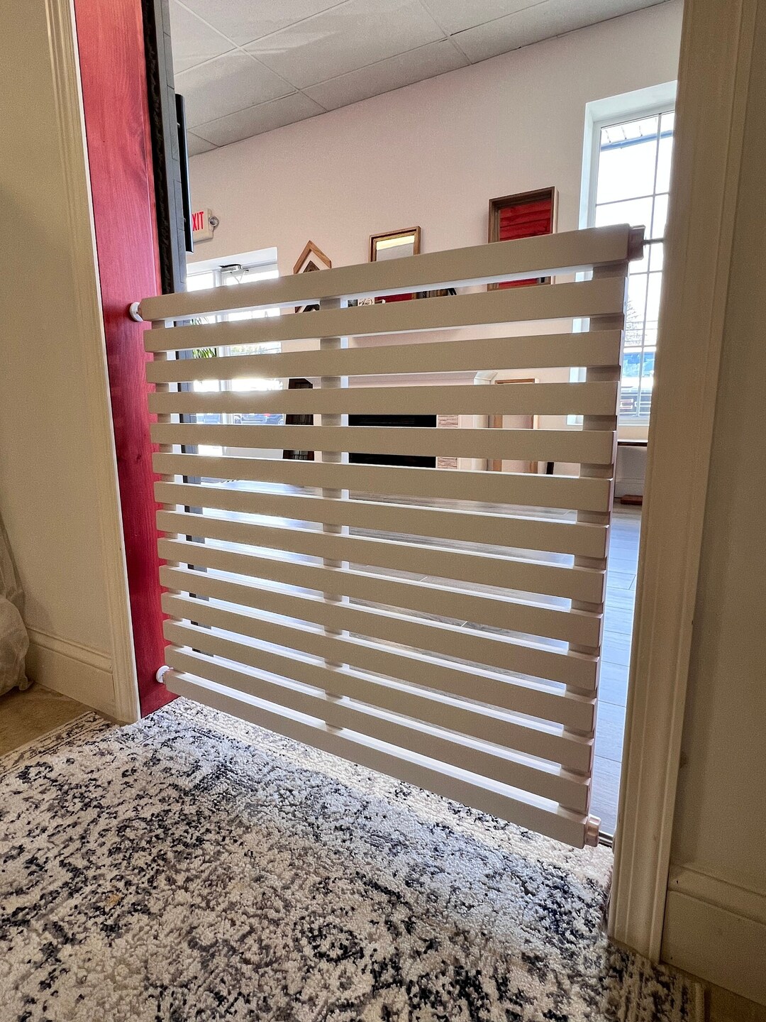 Pressure Mounted Mid Century Gate - Pet Security - Modern Baby Gate ...