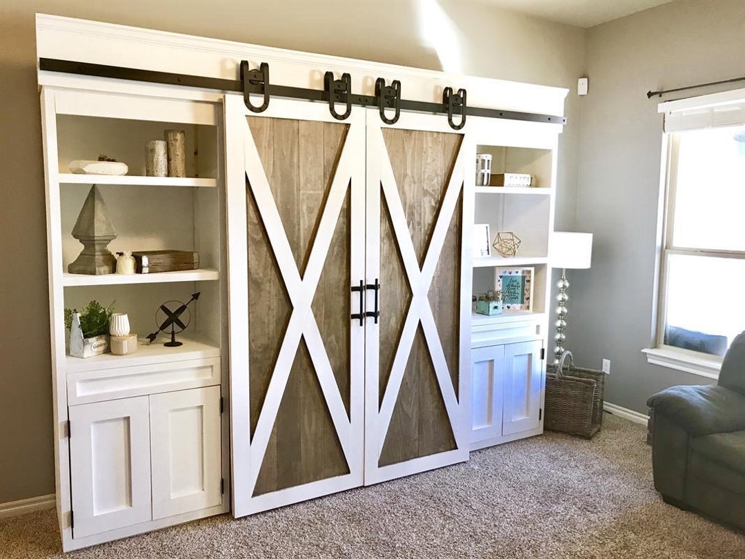 Barn Doors – Any Size – Hardware + Header Included – Industrial ...