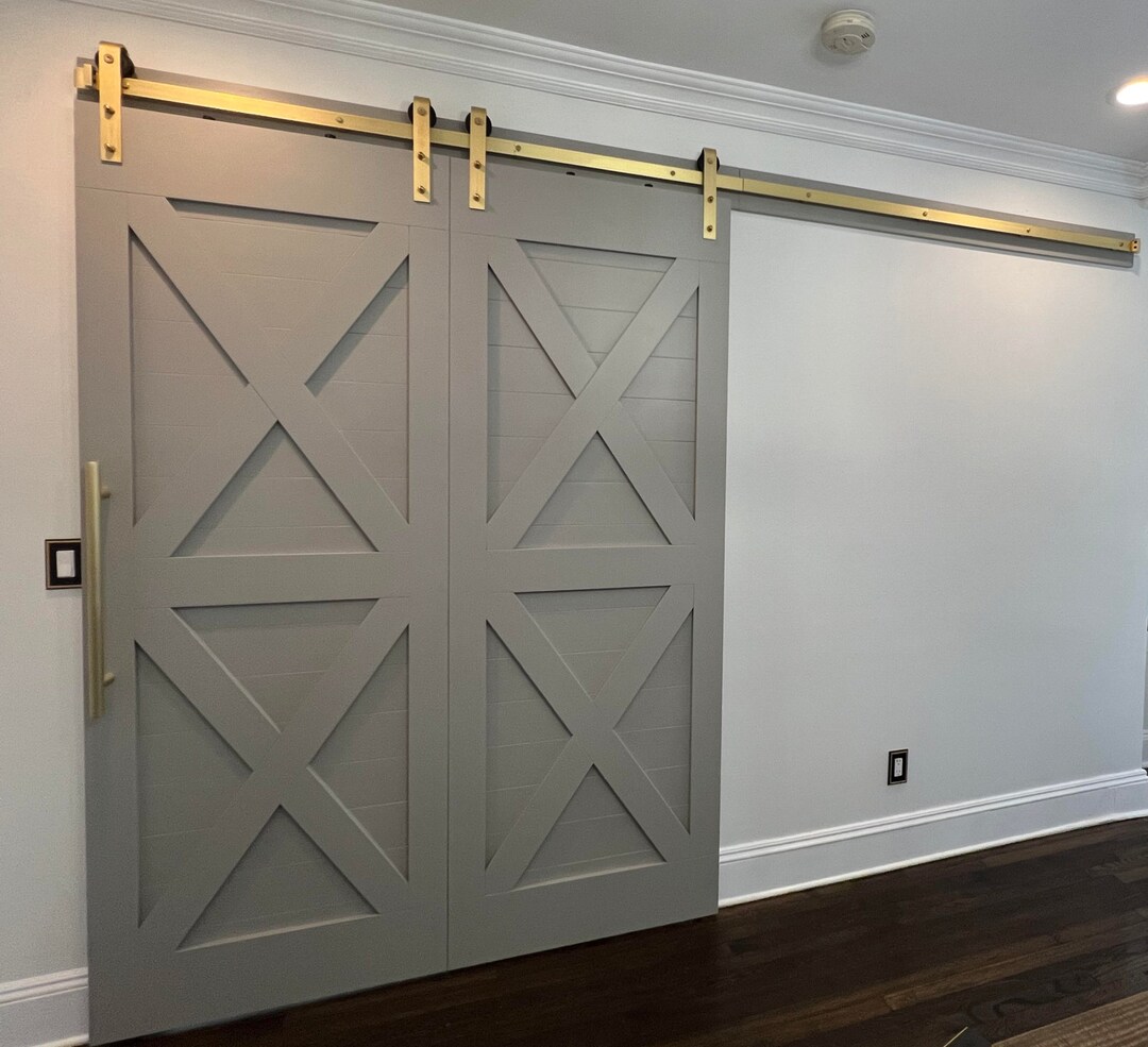 X Barn Doors – Any Size – Hardware + Header Included – Interior Sliding ...