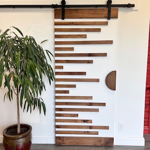 Geometric Barn Doors – Any Size – Hardware + Header Included – Sliding ...