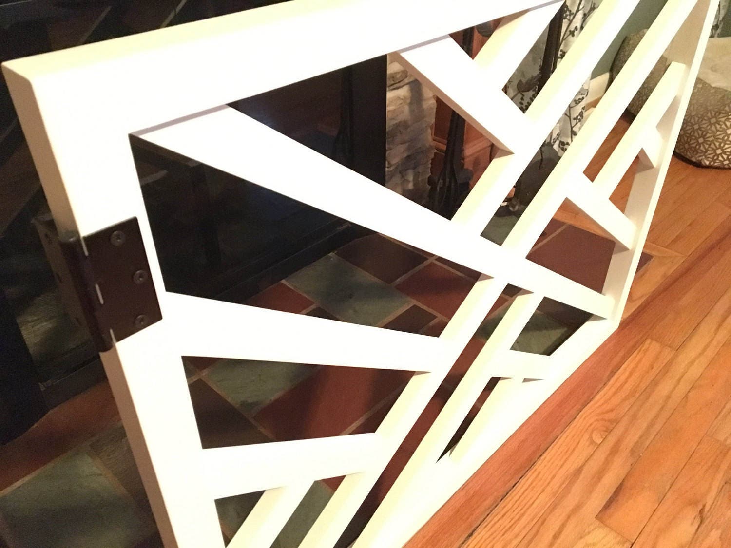 Geometric Gate Pet Security Gate Modern Baby Gate Made | Etsy
