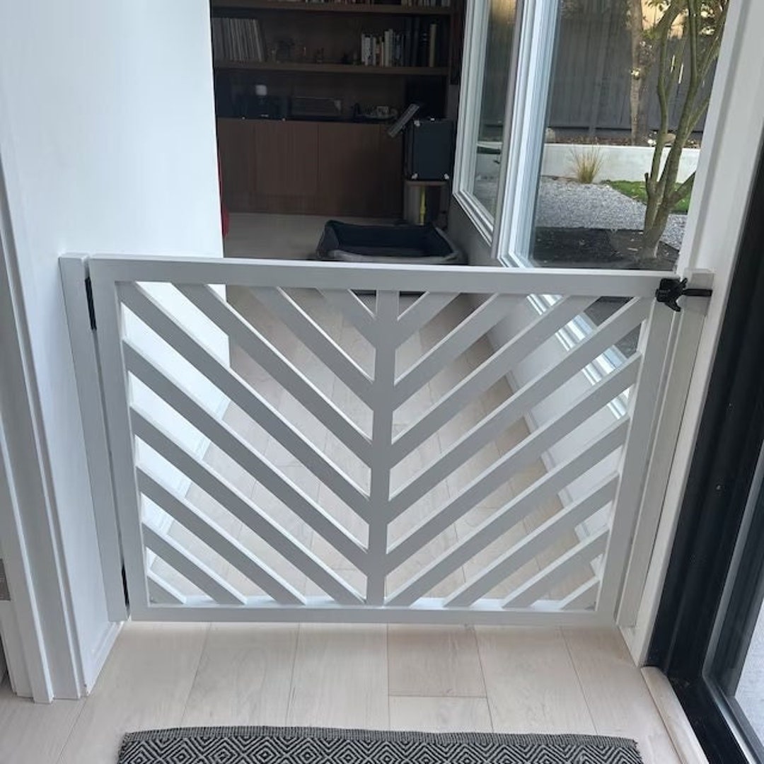 Modern Style Pet or Baby Gate - Made to Fit - Pet Security Gate ...