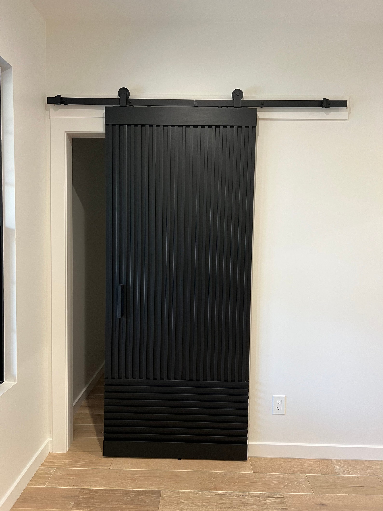 Ribbed Barn Doors – Any Size – Hardware + Header Included – Interior ...