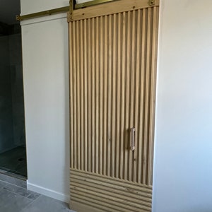 Ribbed Barn Doors – Any Size – Hardware + Header Included – Interior ...