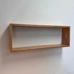 Solid Oak Box Shelves - Customizable - Wall Décor - Wood Shelf - Book ...