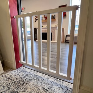 Pressure Mounted Chevron Gate - Pet Security Gate - Modern Baby Gate ...
