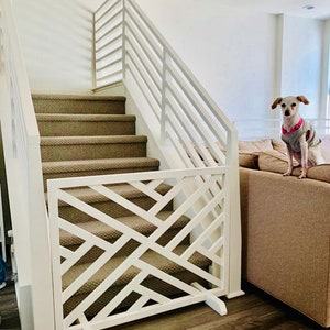 Modern Style Pet or Baby Gate - Made to Fit - Pet Security Gate ...