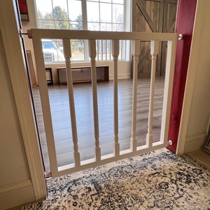Pressure Mounted Spindle Gate - Pet Security Gate - Modern Baby Gate ...