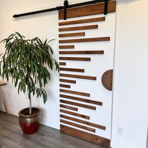 Geometric Barn Doors – Any Size – Hardware + Header Included – Sliding ...