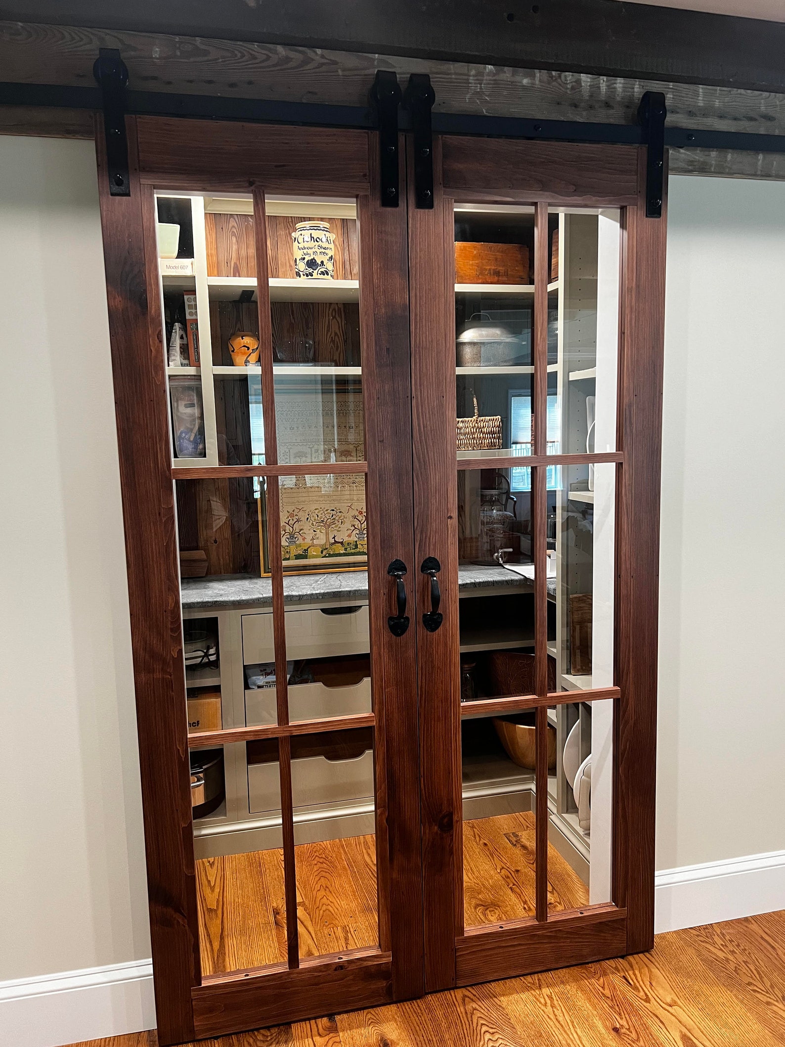 Custom French Sliding Barn Doors – Handmade With Hardware - Etsy