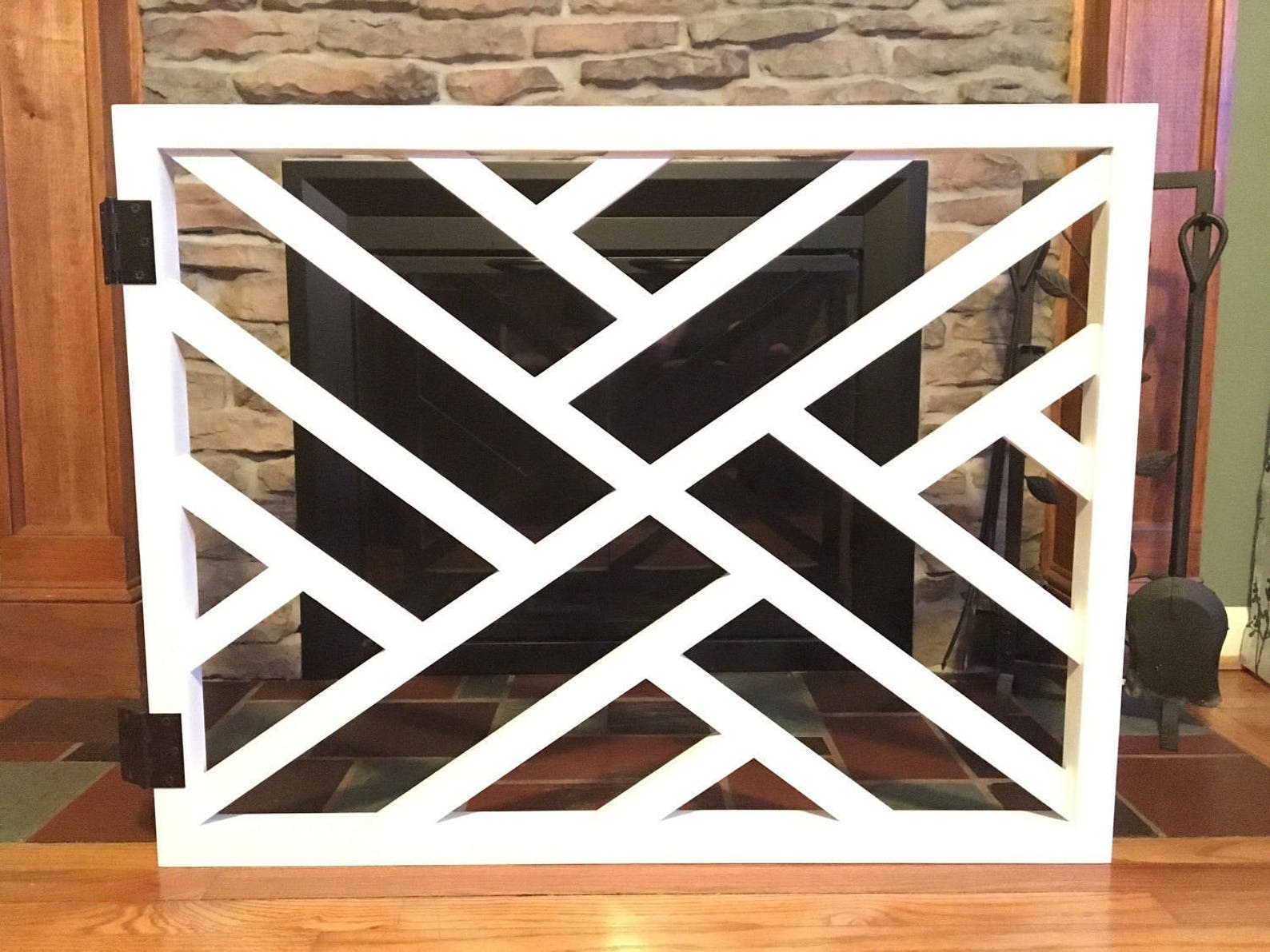 Geometric Gate Pet Security Gate Modern Baby Gate Made | Etsy