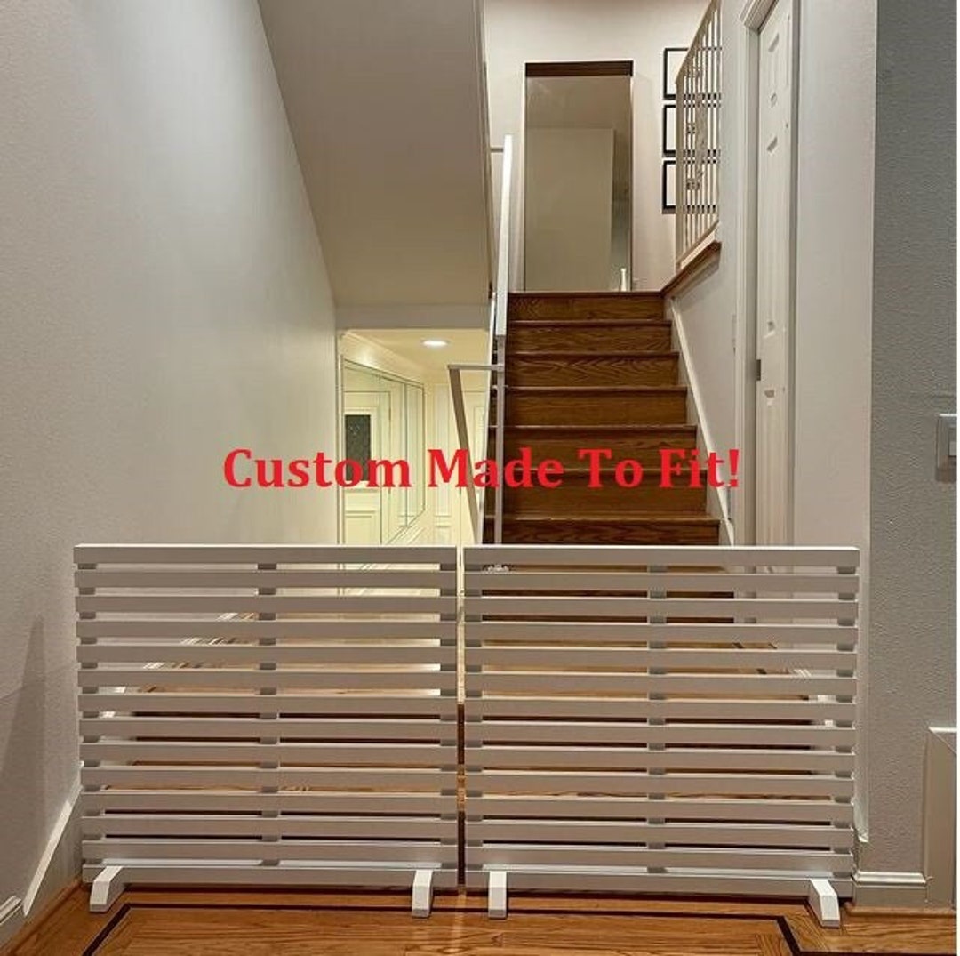 Mid Century Modern Stand Alone Baby Gate - Room Divider - Pet Gate ...
