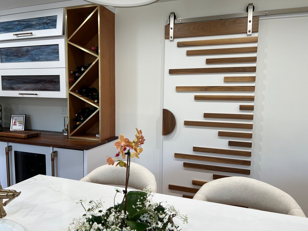 Geometric Barn Doors – Any Size – Hardware + Header Included – Sliding ...