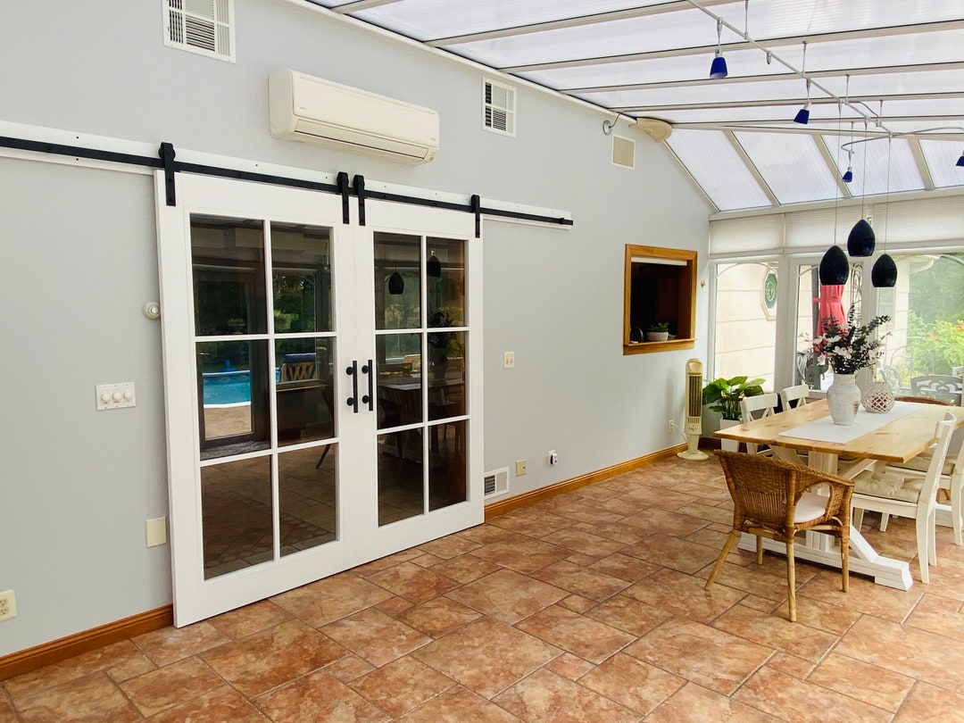 French Style Barn Doors Any Size Hardware and Header Included Window ...