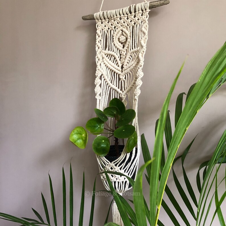 Macrame Wall Planter Hanging Indoor Plant Holder Boho Plant | Etsy