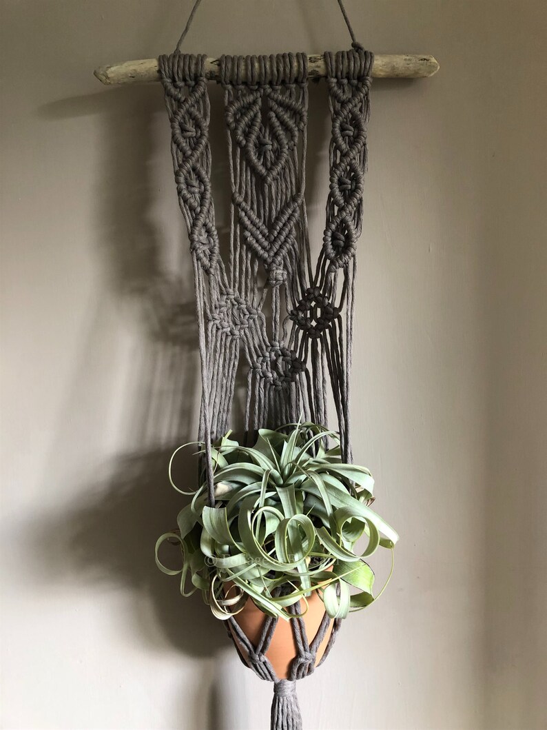 Macrame Wall Planter Hanging Indoor Plant Holder Boho - Etsy