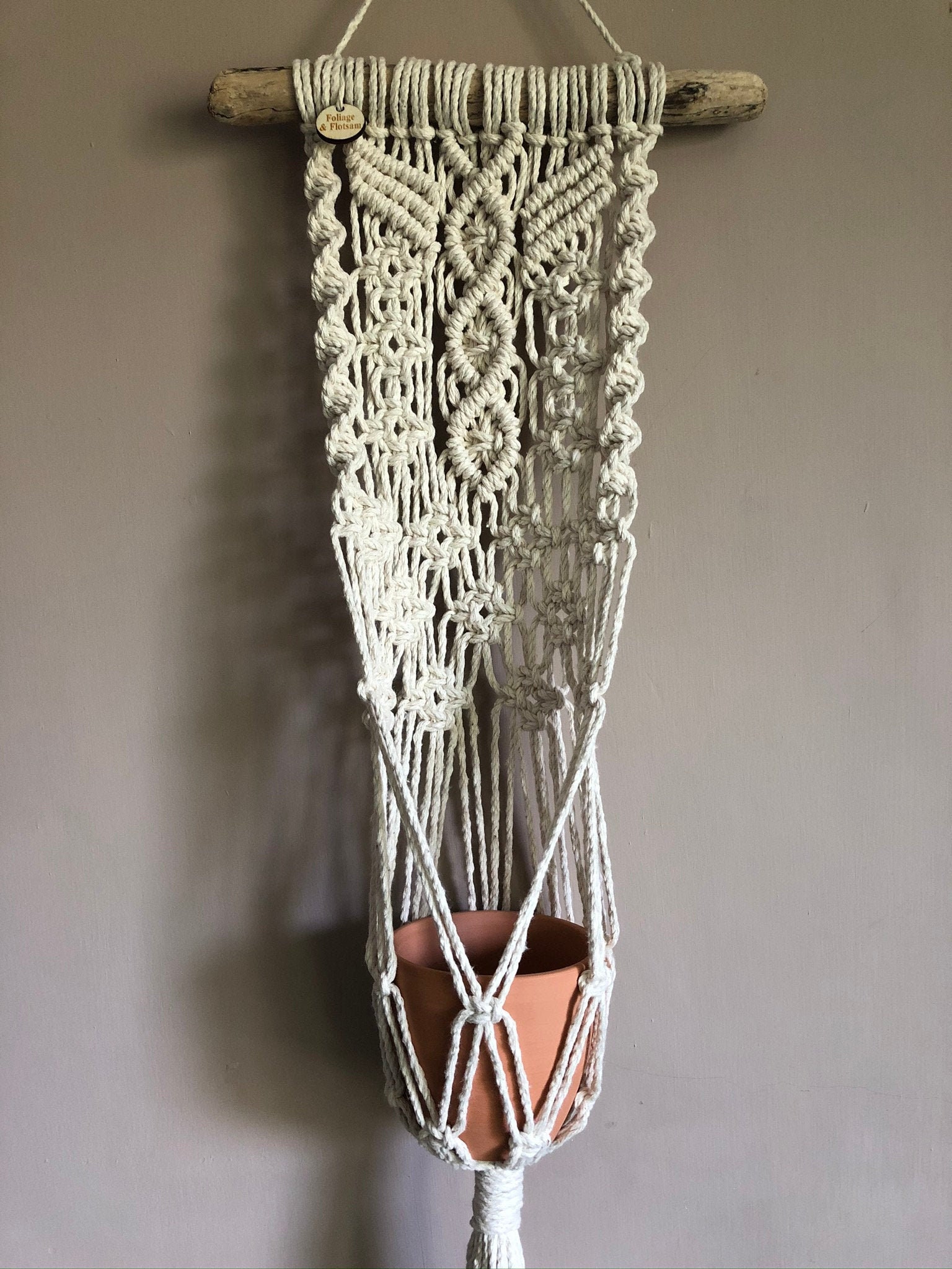 Macrame Wall Planter Hanging Indoor Plant Holder Boho - Etsy