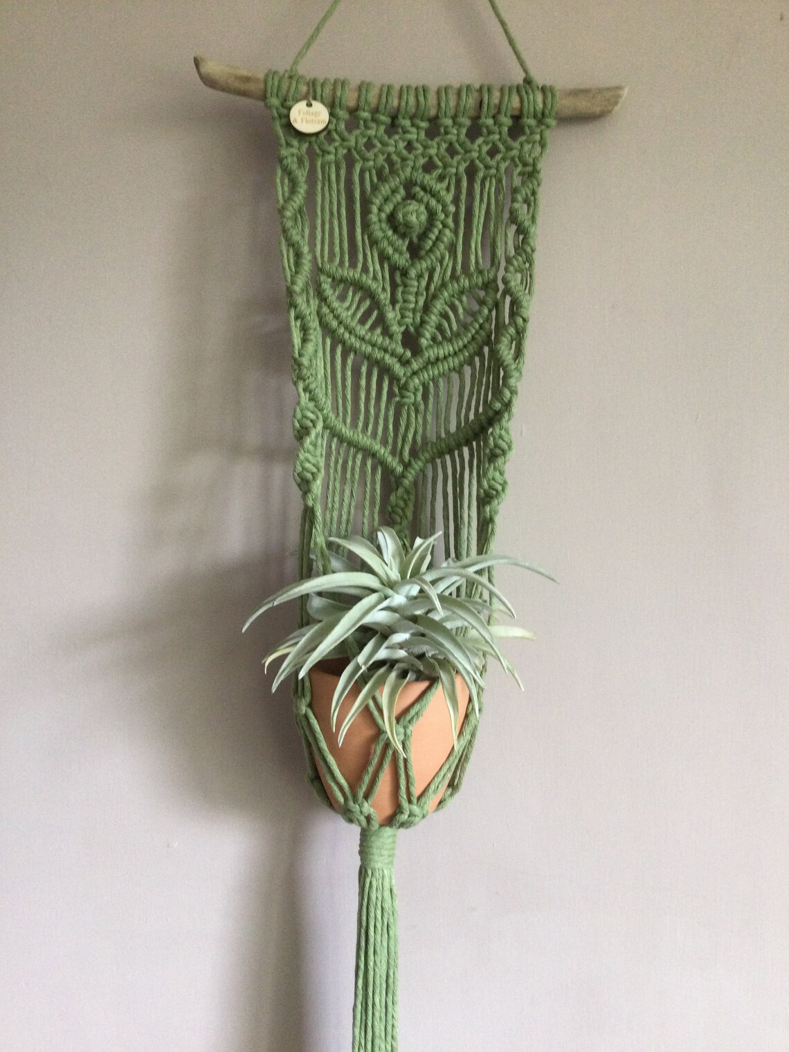 Macrame wall planter boho hanging plant pot | Etsy