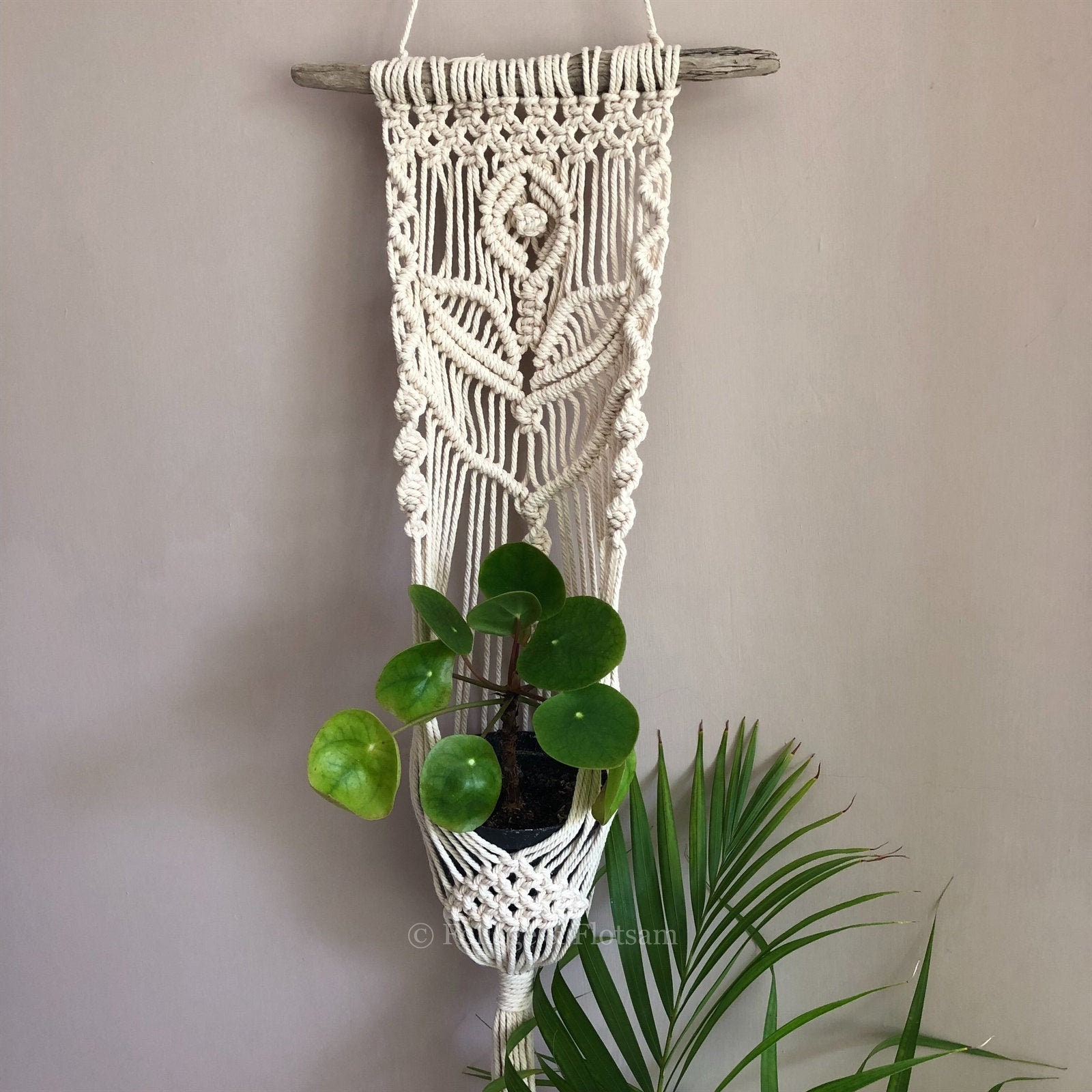 Macrame wall planter Hanging indoor plant holder Boho plant | Etsy