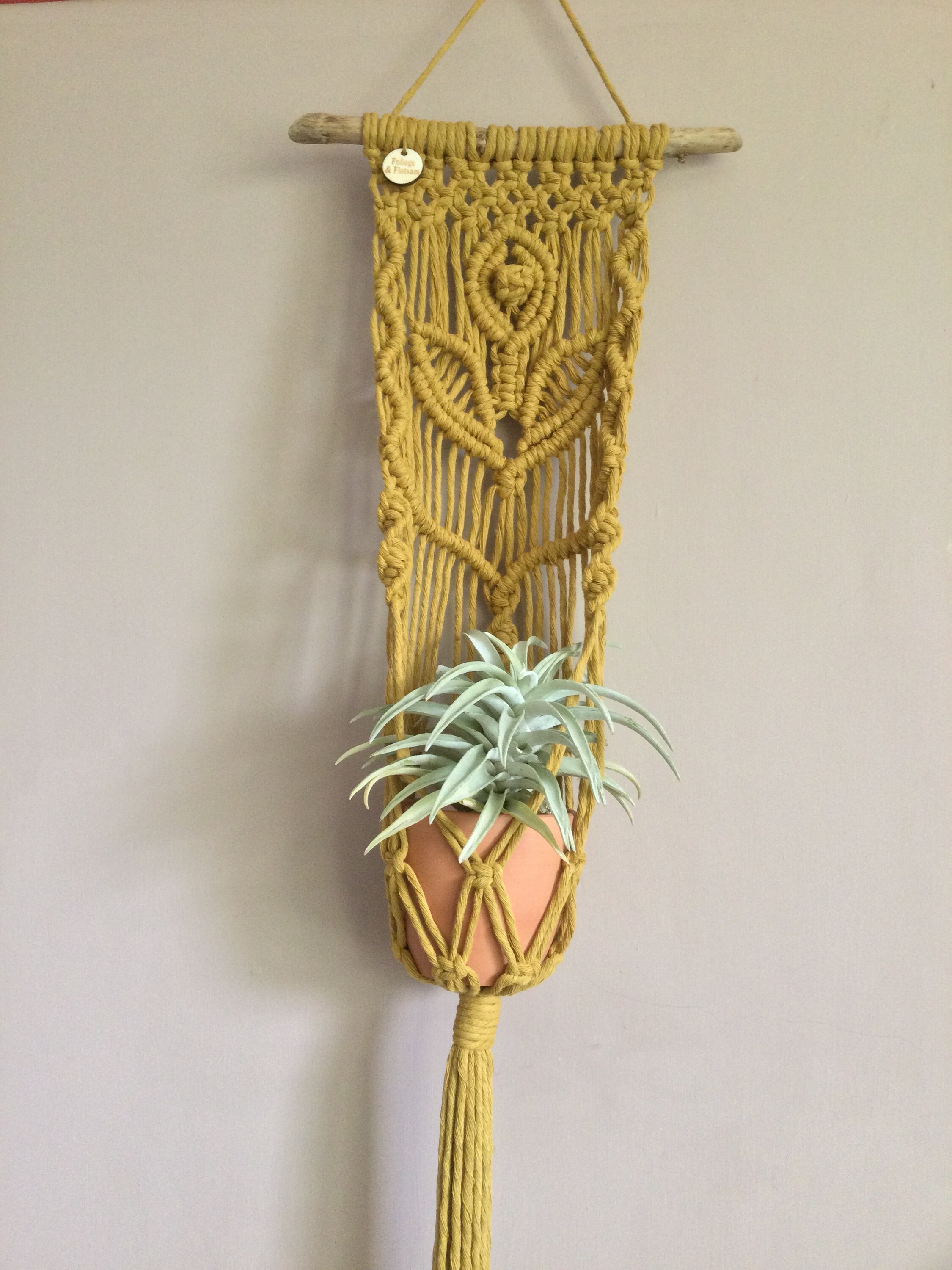 Macrame wall planter boho hanging plant pot | Etsy