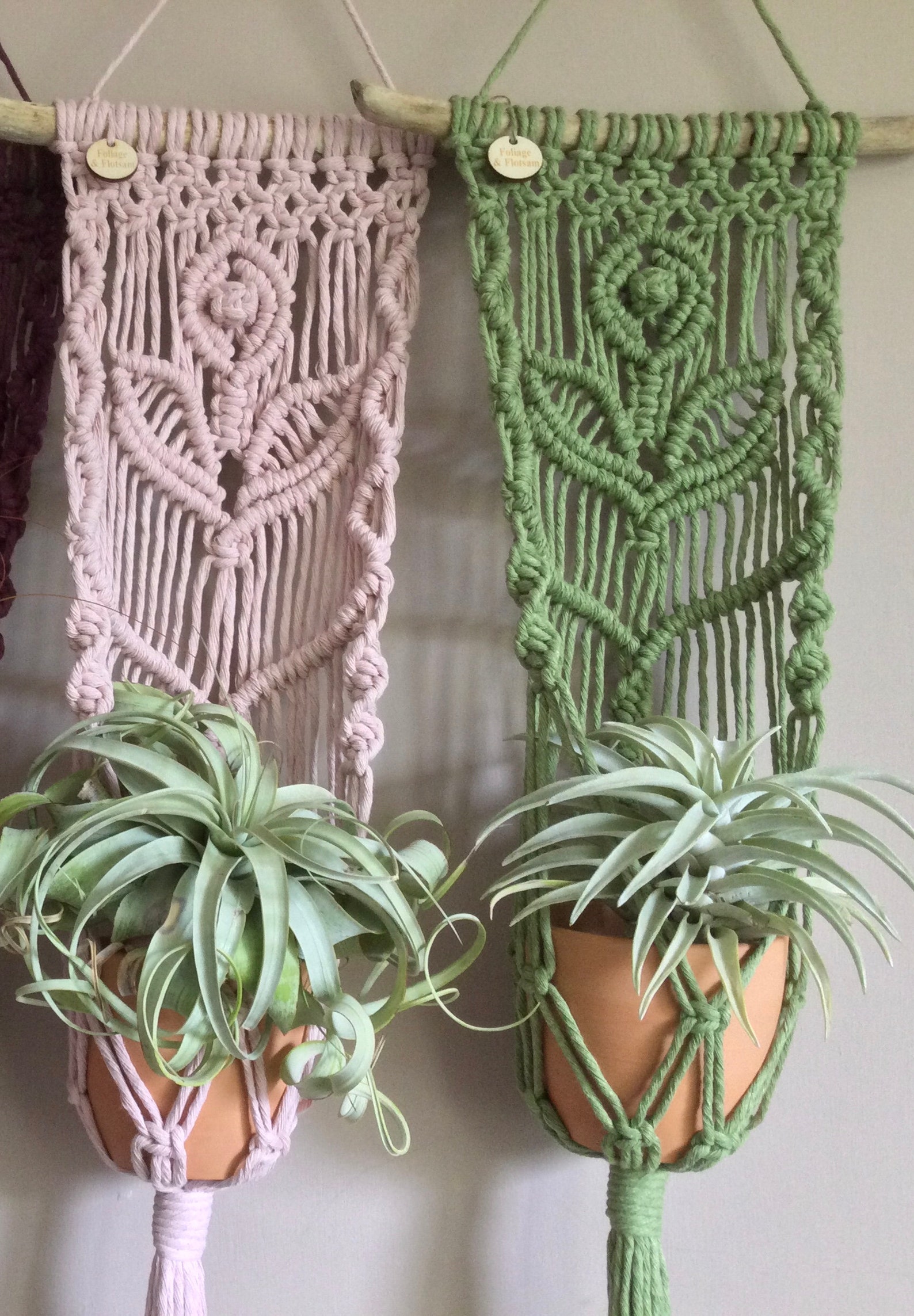 Macrame wall planter boho hanging plant pot | Etsy