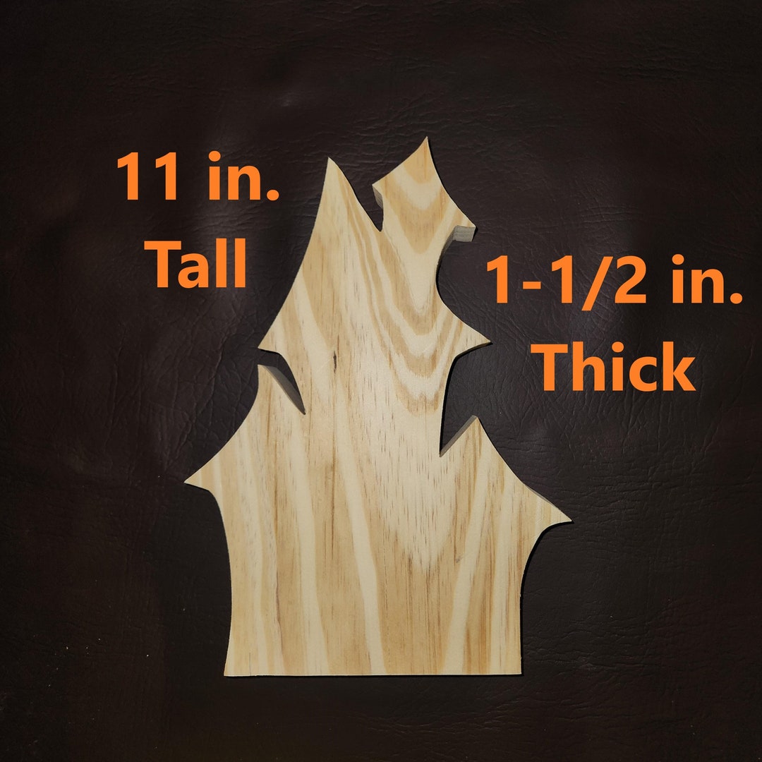 Large Haunted House Halloween Cutout - Etsy