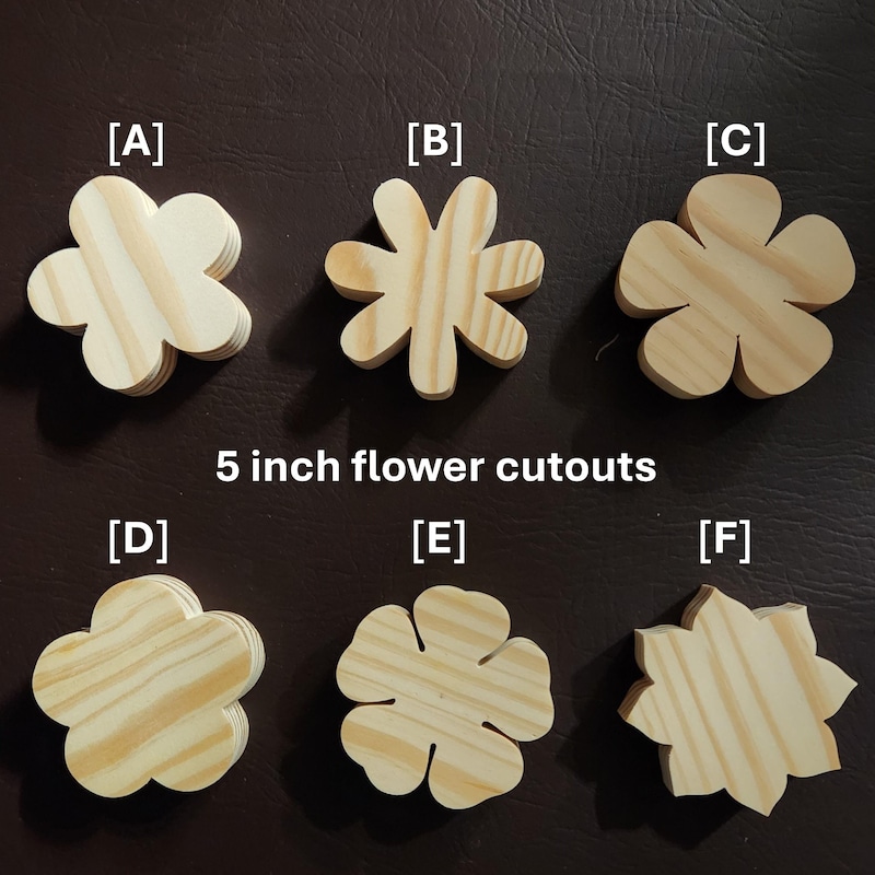 Wood Flower Shapes - Etsy
