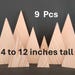 9 Pc Assortment, Wood Trees, Craft Trees, DIY Christmas Tree, Tree ...