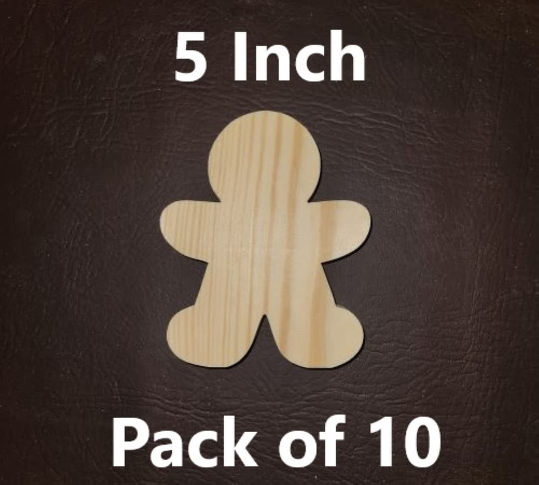 5 Inch Gingerbread Man Cut Outs... Packs of 10 - Etsy