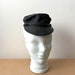 Vintage Boys Leather Newsboy Hat Black Soft Leather Military Style Hat ...