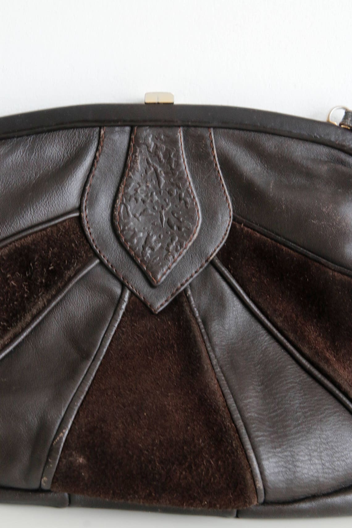 Vintage Brown Leather Bag Brown Handbag Chocolate Brown Bag - Etsy
