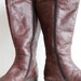 Vintage Red Leather Boots Warm Leather Boots Genuine Leather - Etsy