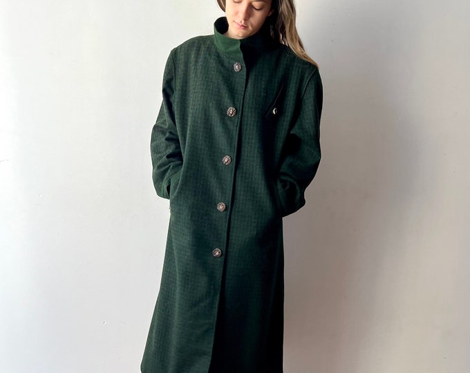 Vintage Women's Austrian Coat Classic Bavarian Coat Tiroler Loden Coat ...
