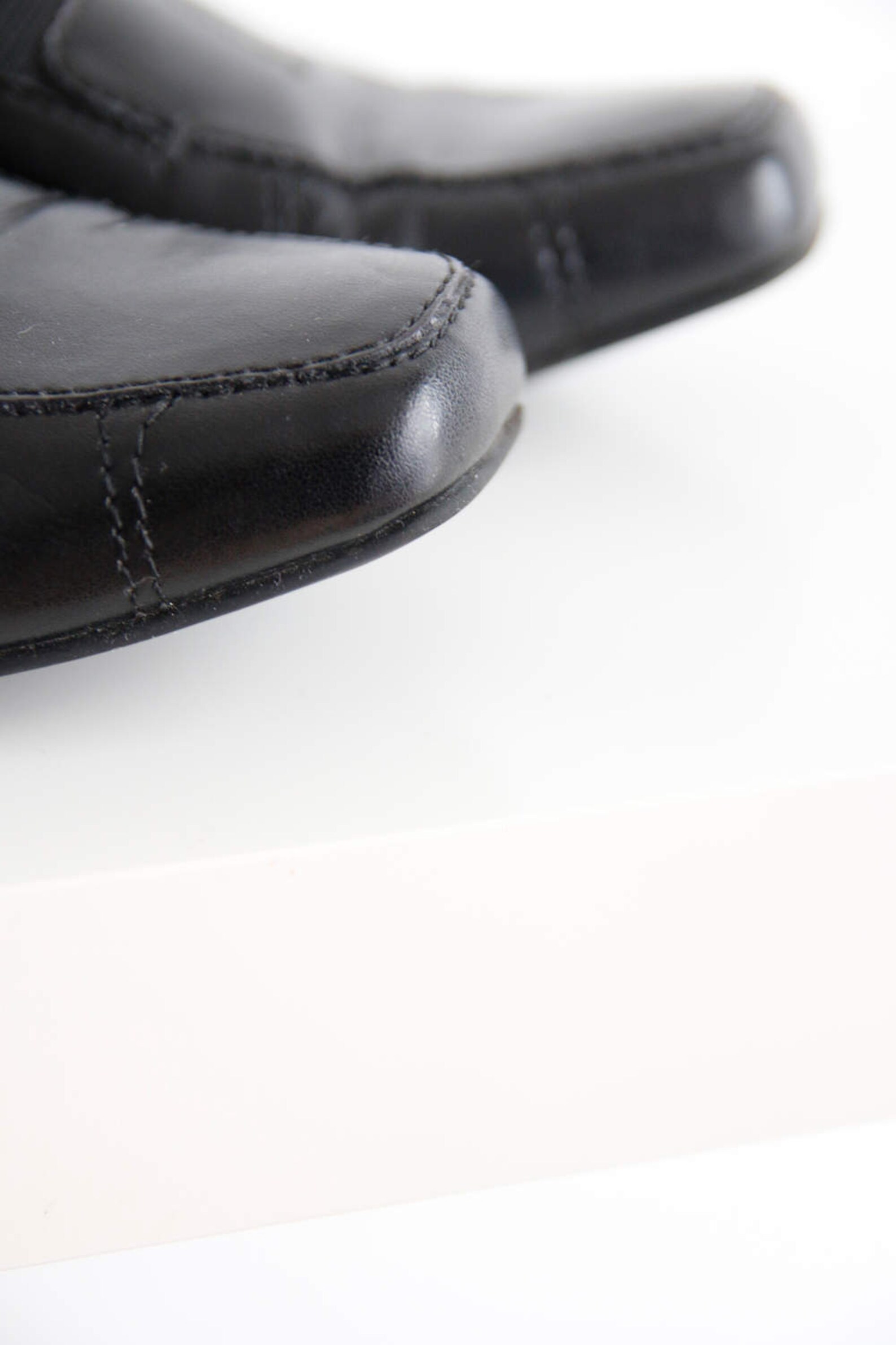 Vintage Leather Shoes Leather Clogs Black Shoes Leather Slip on Shoes ...