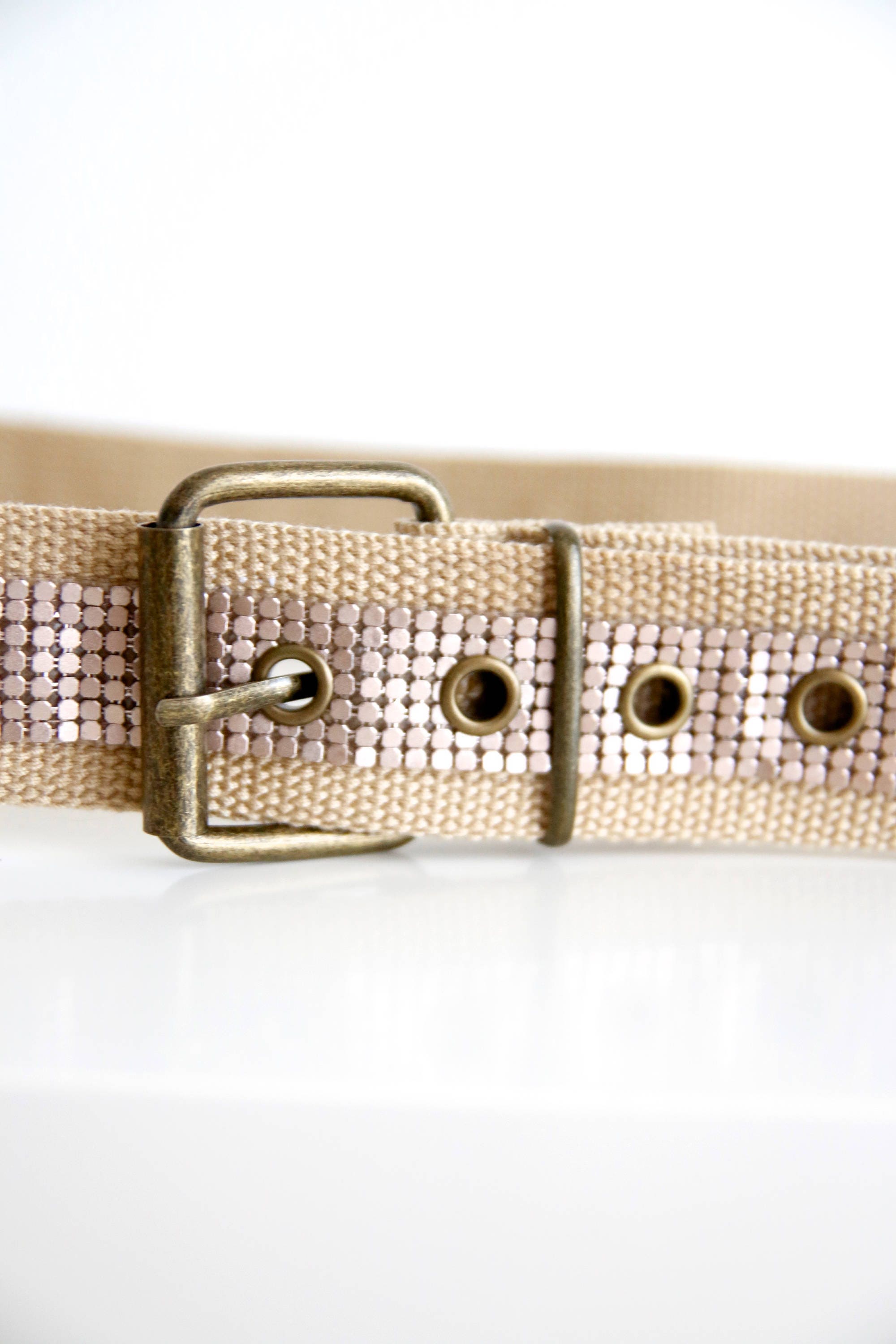 Vintage Canva Belt Beige Belt Femine Canvas Belt Canvas Belt Cotton ...