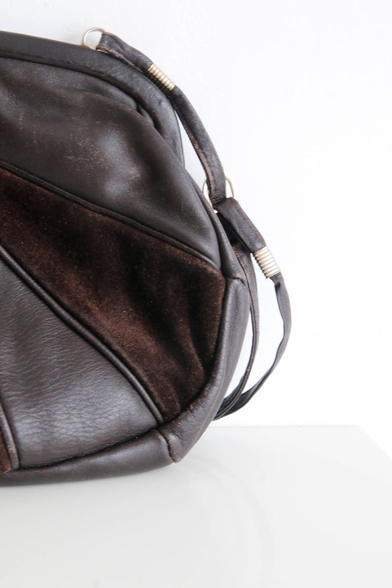 Vintage Brown Leather Bag Brown Handbag Chocolate Brown Bag - Etsy