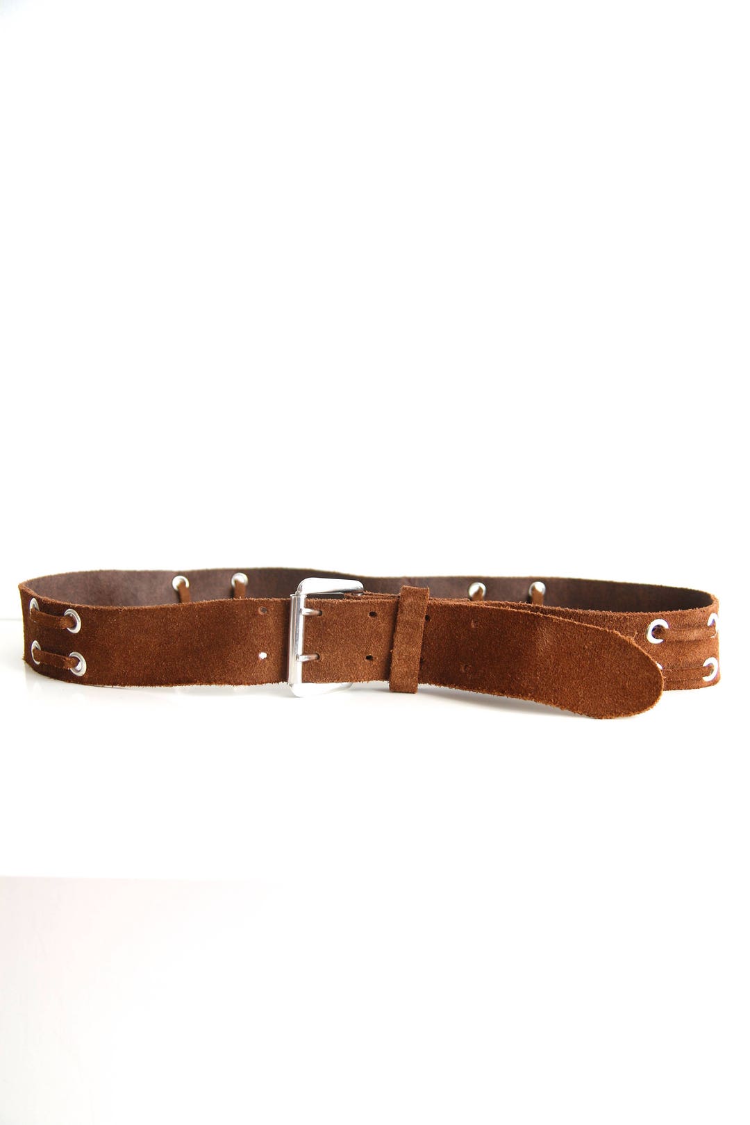 Vintage Brown Genuine Leather Belt 90s Belt Authentic Belt Austrian ...