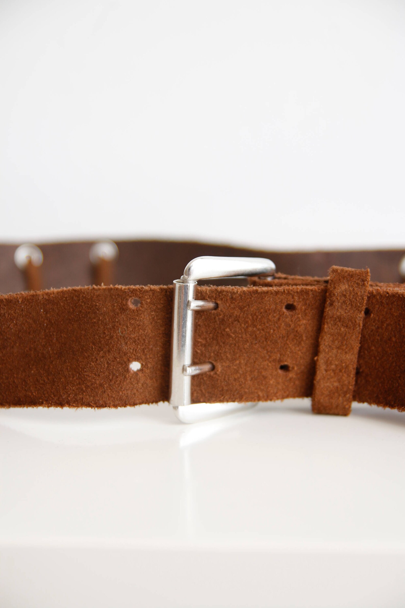 Vintage Brown Genuine Leather Belt 90s Belt Authentic Belt Austrian ...