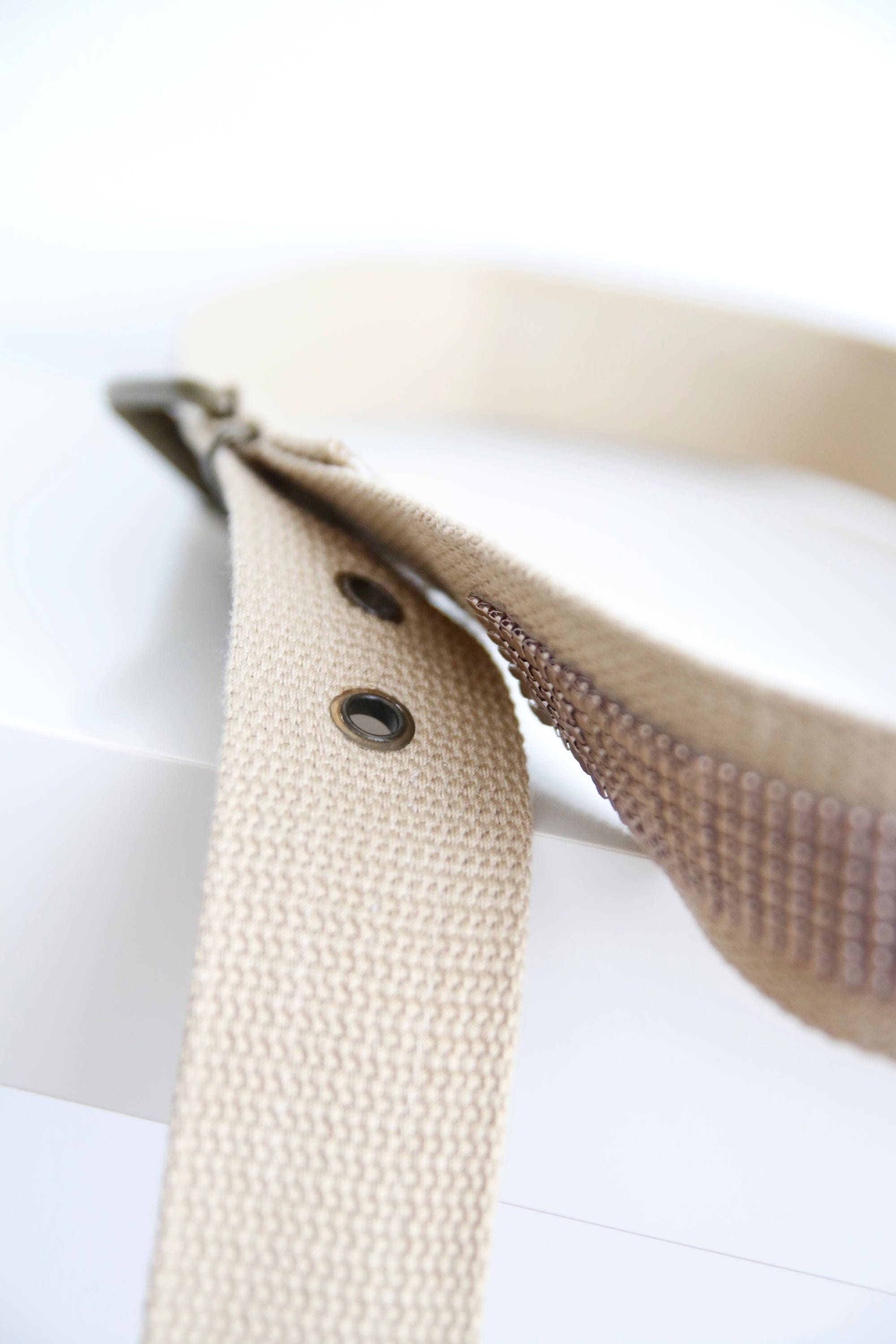 Vintage Canva Belt Beige Belt Femine Canvas Belt Canvas Belt Cotton ...