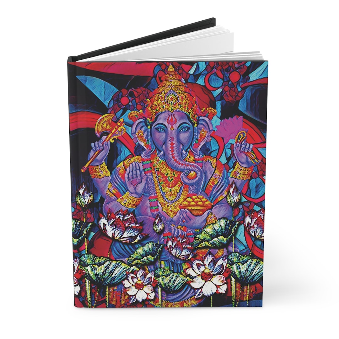 Hindu God Ganesha Hardcover Notebook | Meditation and Dream Journal - Etsy